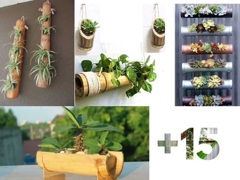 + 15 ideas de maceteros de bambú - JARDINES CASA