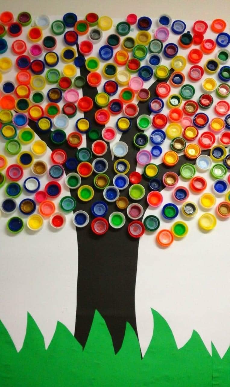 +20 ideas de DIY con tapas de botellas para decorar tu casa - JARDINES CASA